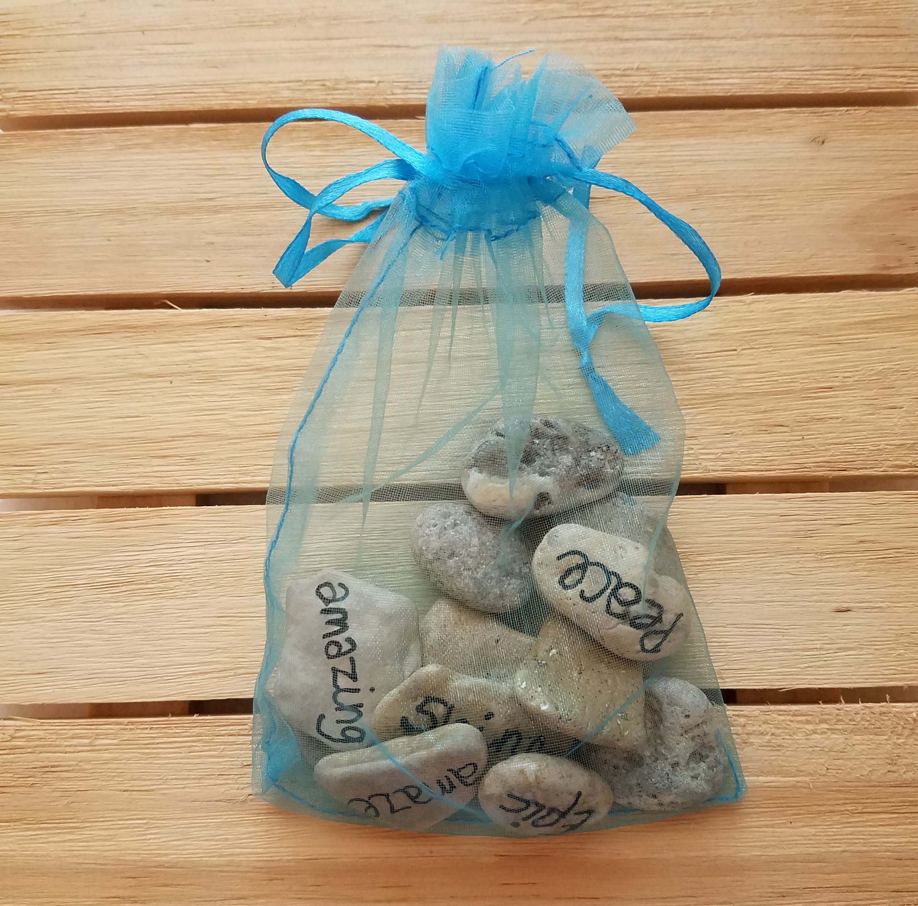 Mini Inspirational Word Stones set of 12 Painted Rock Art - Etsy