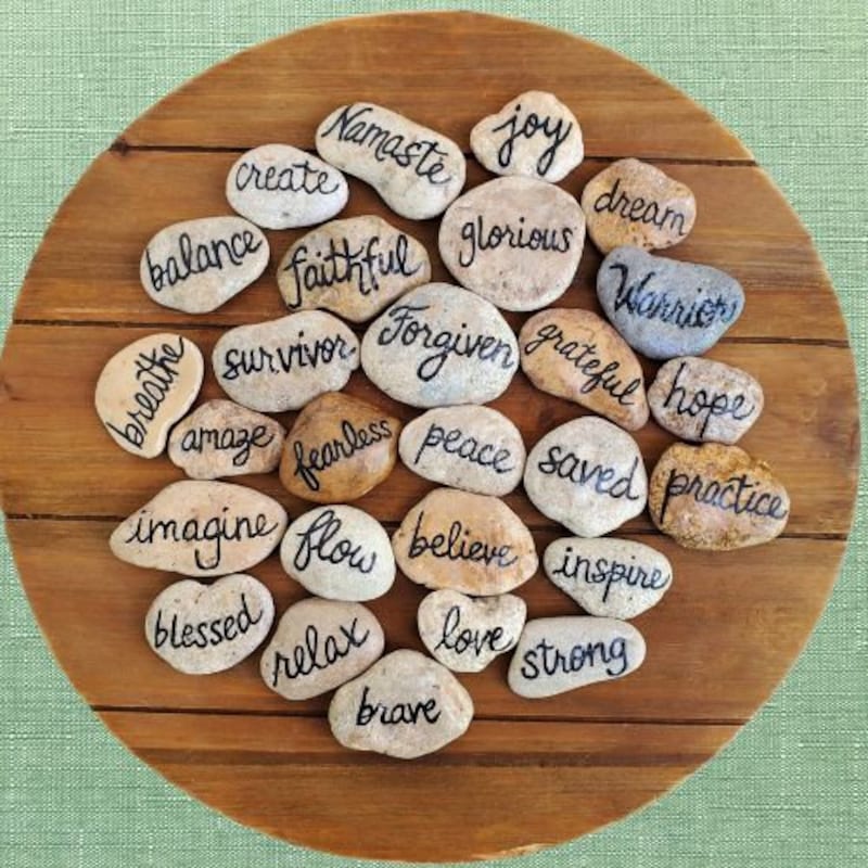 Affirmation Stones - Etsy