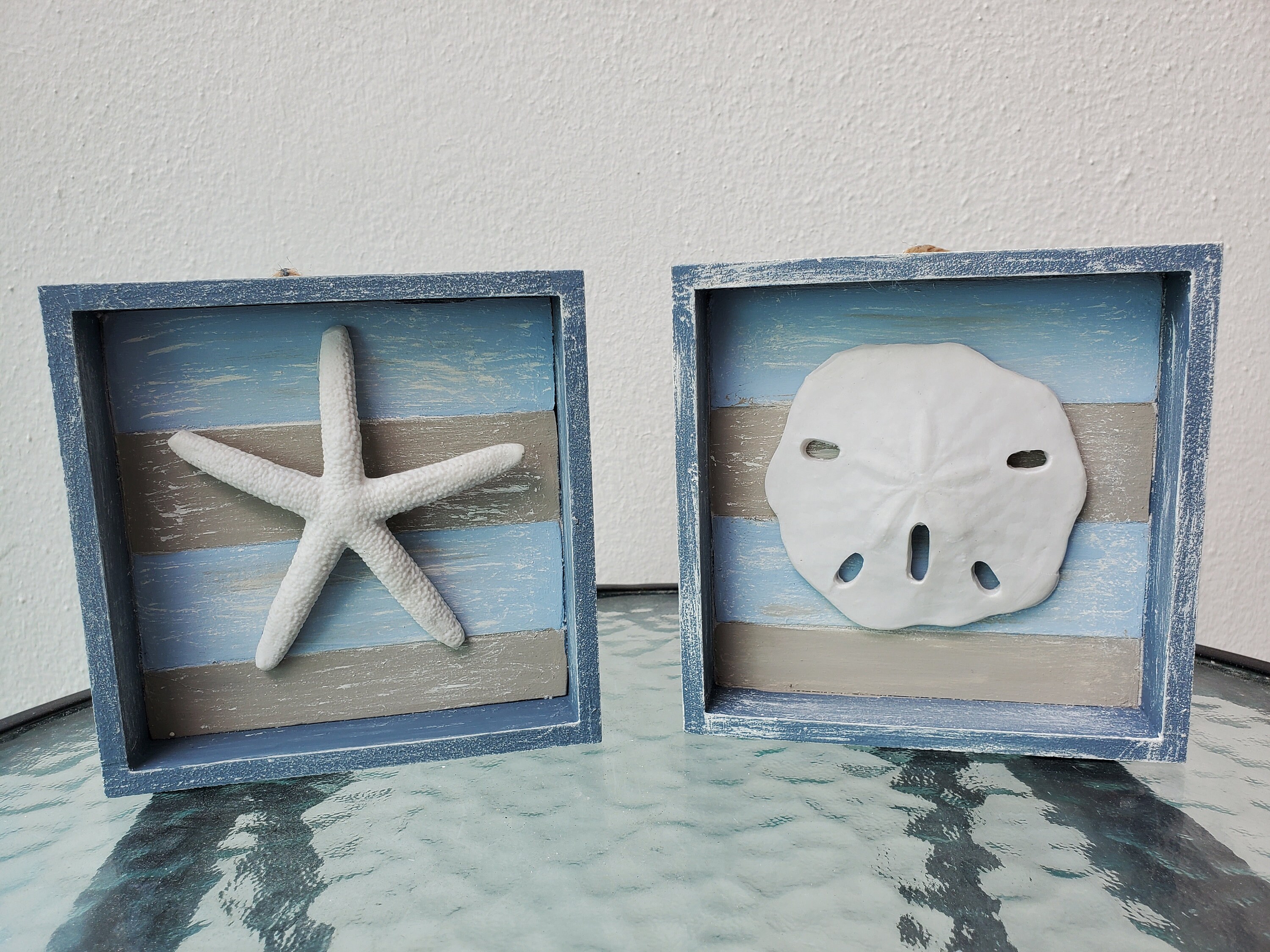 Rustic Sand Dollar and Starfish Mini Signs Coastal Farmhouse - Etsy