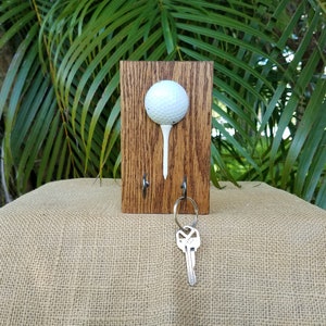 Golf Ball Key Holder, Beach Golf Key Rack, Key Ring Holder, Golfer ...