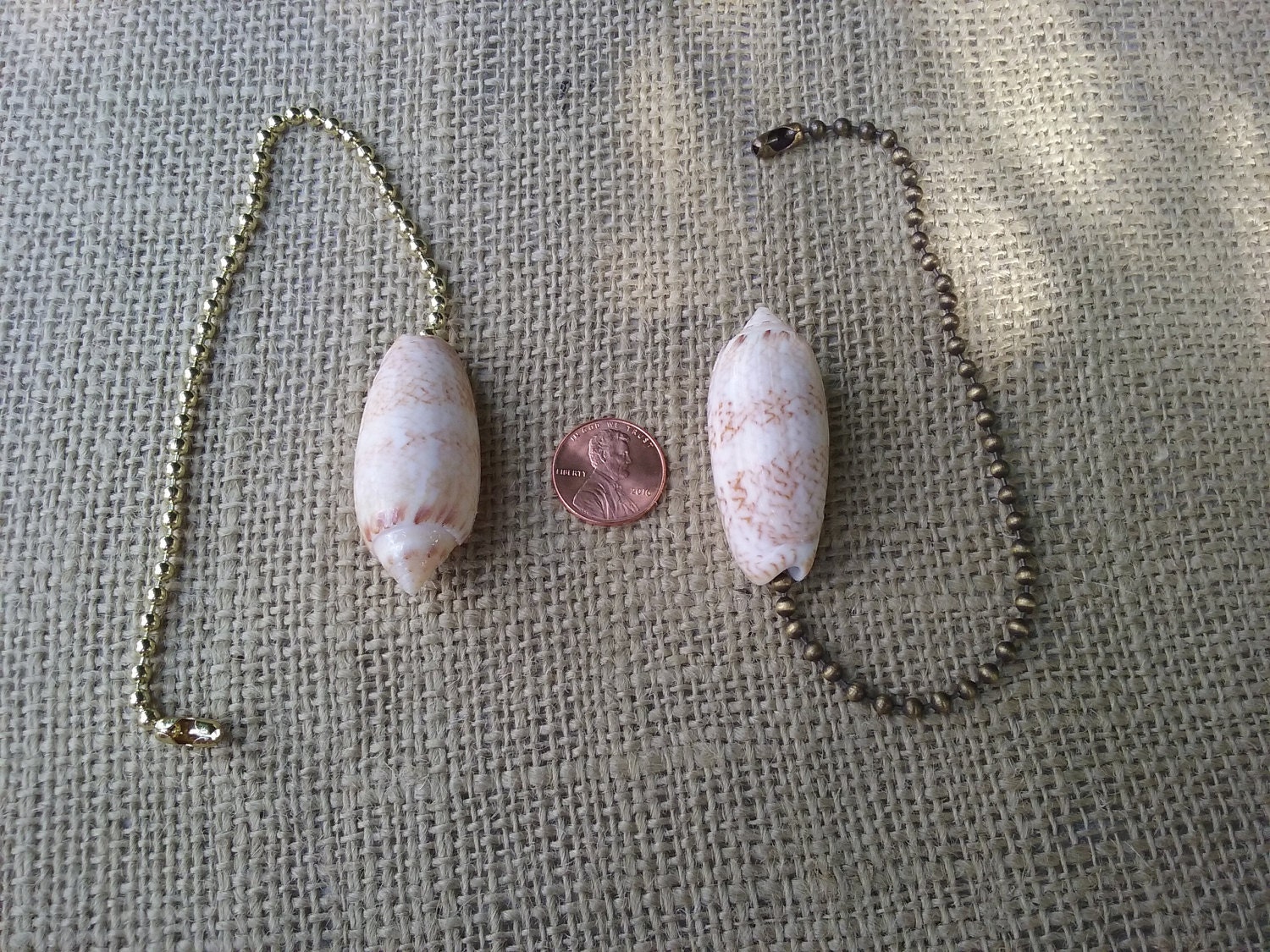 Seashell Ceiling Fan Pull Light Chain Pull Lettered Olive - Etsy