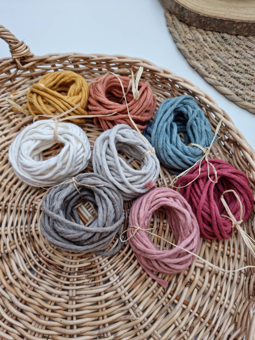 Bobbiny Macramé Yarn 3 Mm Twisted by the Meter, Bobbiny Yarn, DIY ...