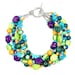 Purple Mix Statement Necklace - Etsy