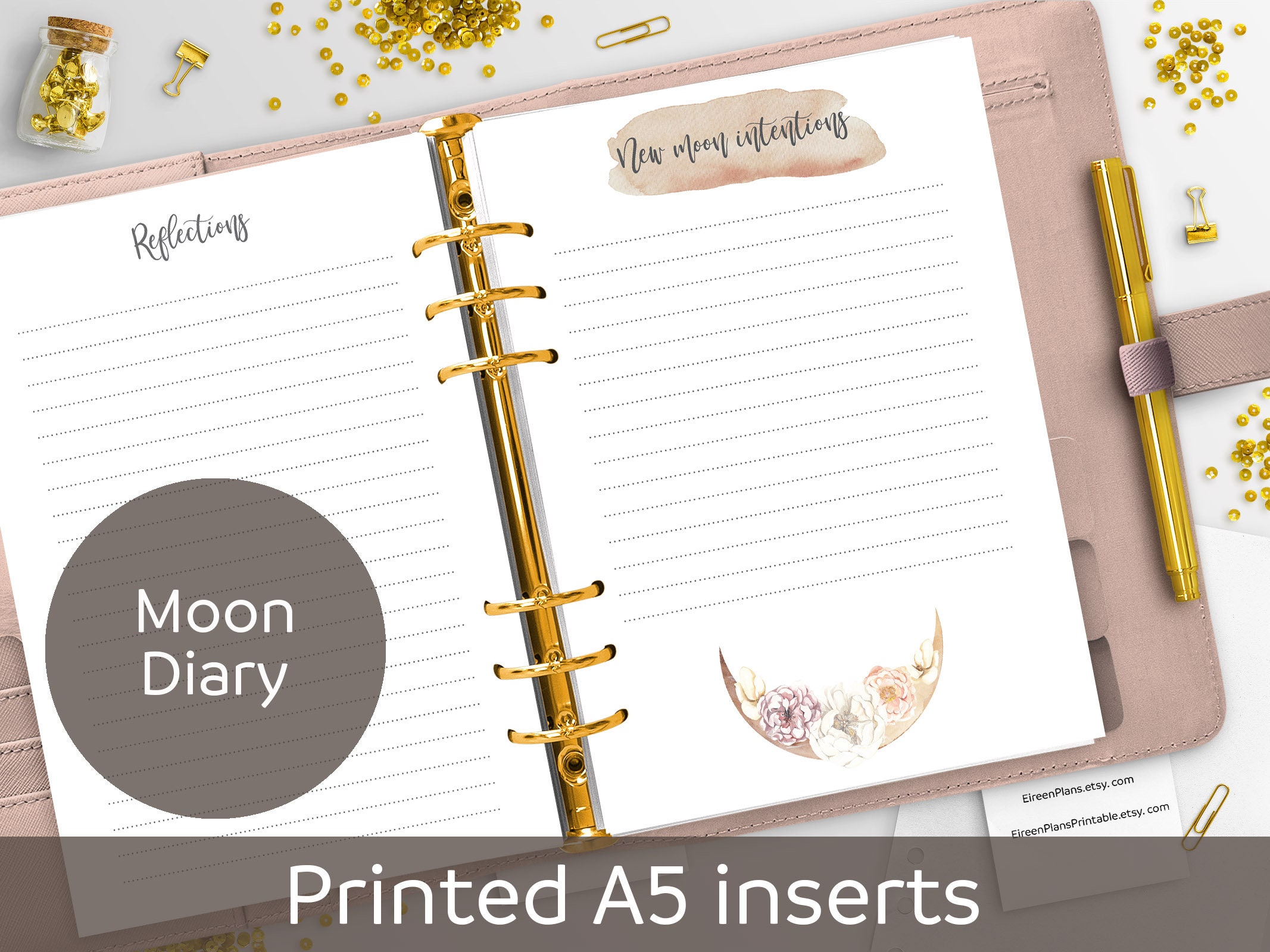 Paper & Party Supplies Calendars & Planners Undated Floral Weekly ...