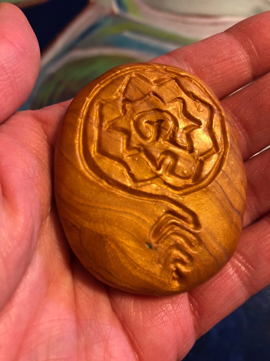 Dreamcatcher Palm Labyrinth/ Worry Stone by DLH, Pocket Labyrinth ...