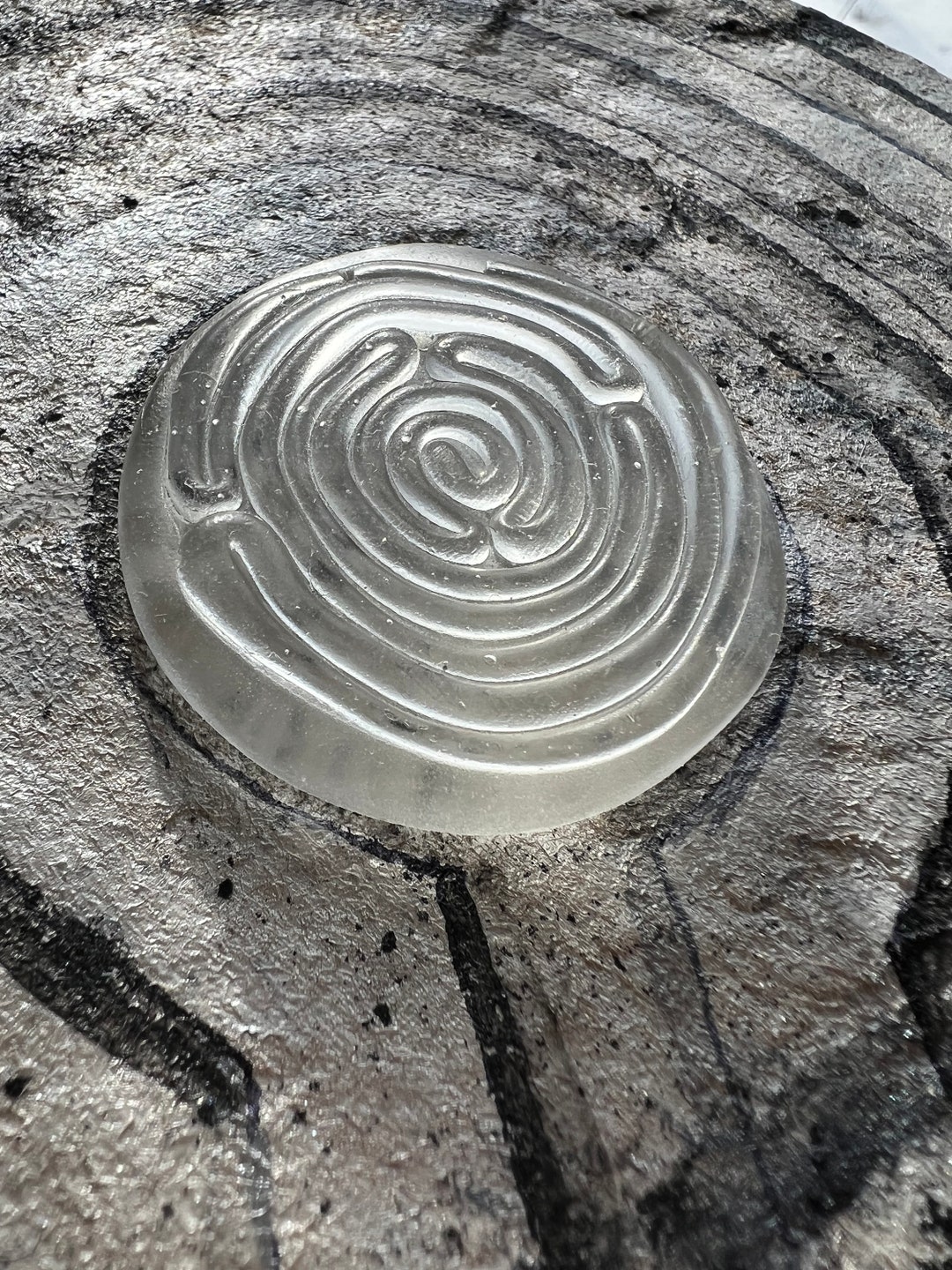 Crystal Clear Acrylic Palm Stone Labyrinths Original Design - Etsy