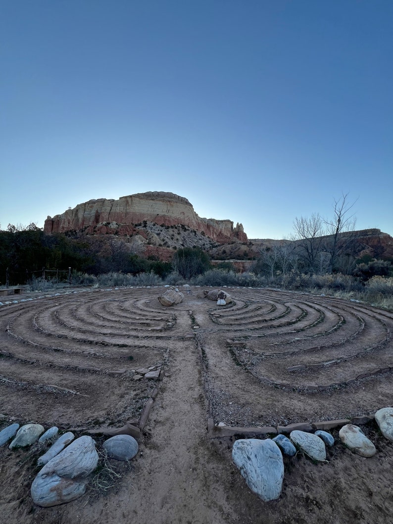 Copper Chartres Labyrinth: Ghost Ranch Inspired Meditation Art - Etsy