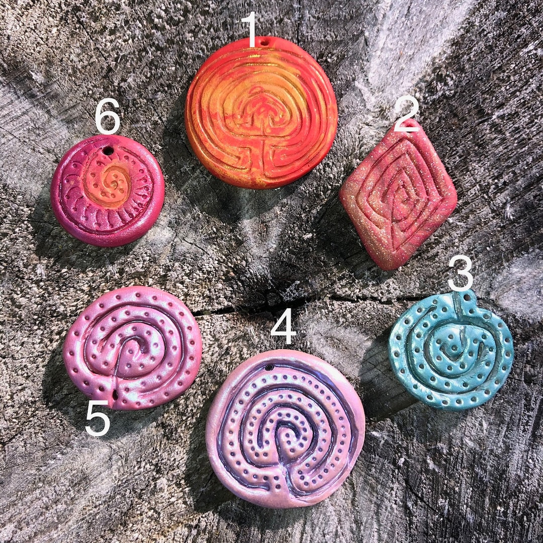 Original and Traditional Labyrinth Pendants by Labyrinth Designer Donna ...