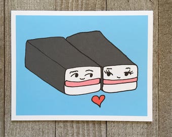 Spam Musubi Birthday Card hawaiian kawaii beach unique | Etsy