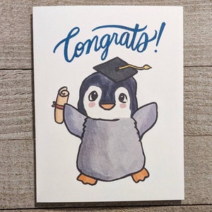 Little Baby Penguin Chick Graduation Card, for a Grad, Arctic ...