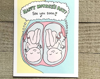 Prenatal Mother to Be Mothers Day Card Pregnant Mom - Etsy