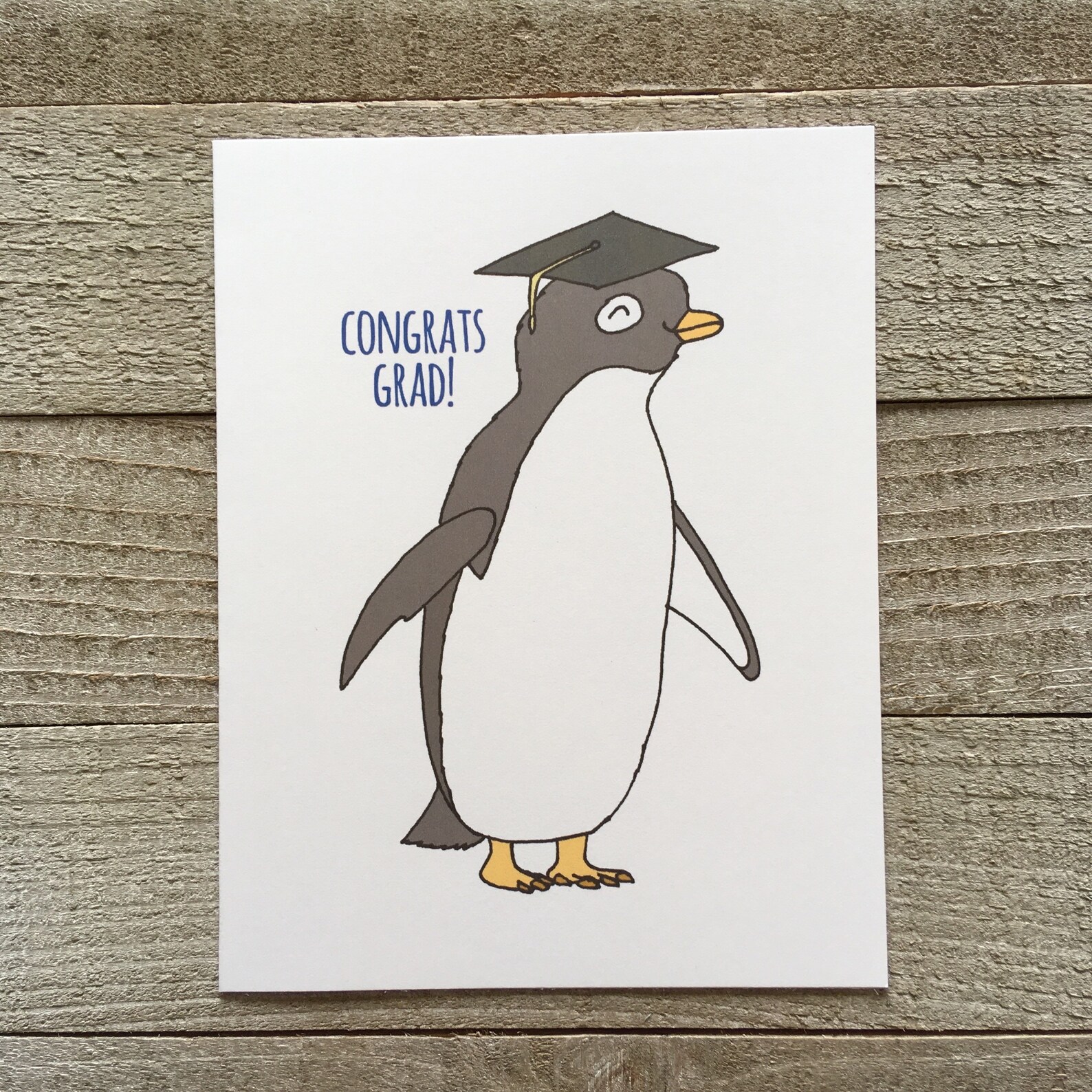 Penguin Graduation Card Grad Card Graduation Penguin New - Etsy