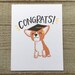 Corgi Graduation Card Blank High School Grad College Grad | Etsy