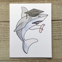 Shark Card - Etsy
