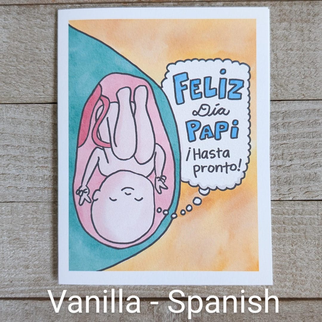 Soon to Be Dad Father's Day Card, Watercolor Pregnancy Announcement ...