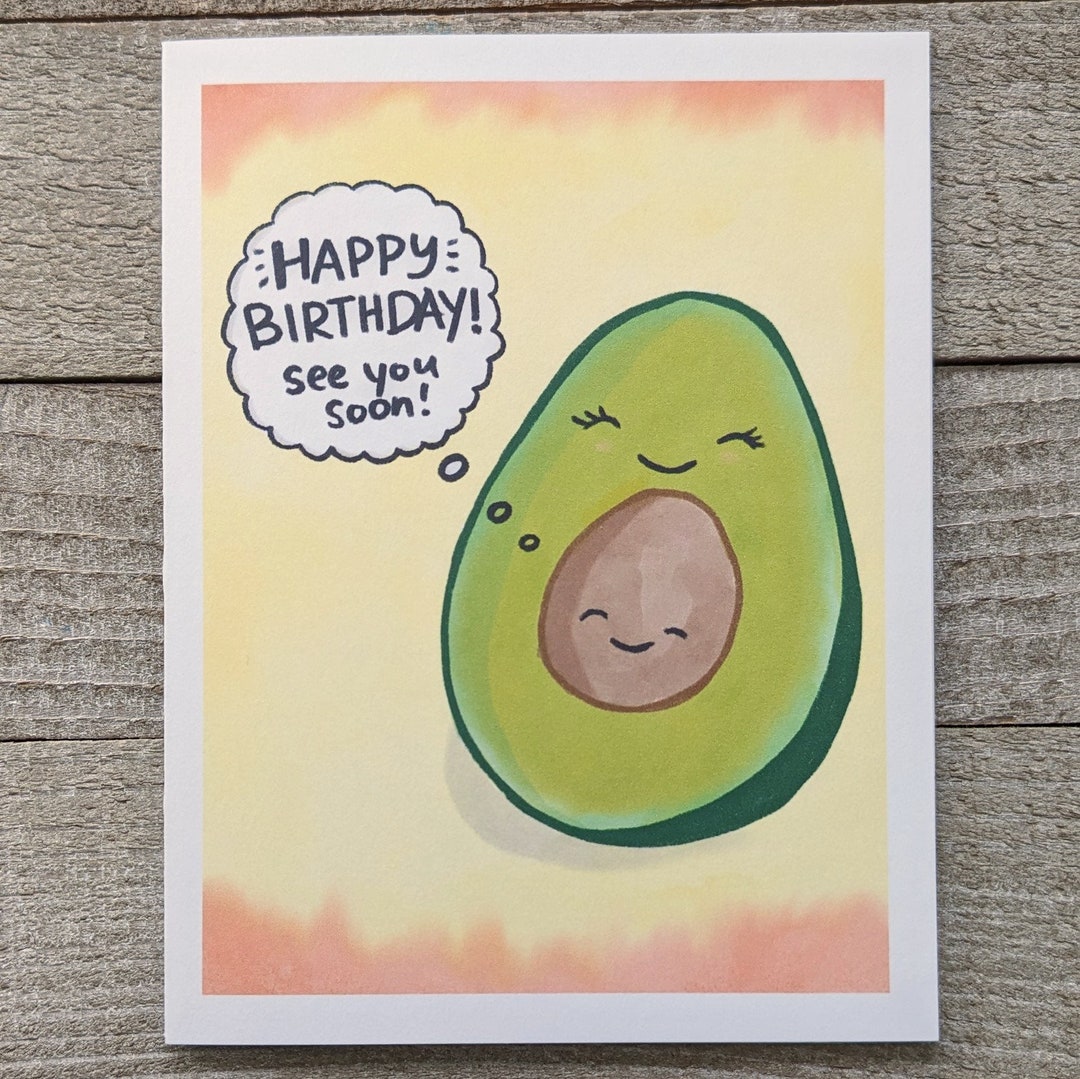 Happy BIRTHDAY From the Baby Bump, Pregnant Avocado, Expecting Mother ...