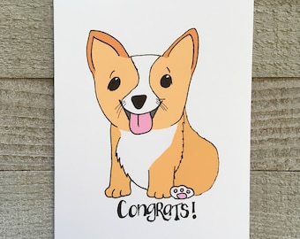 Wedding Congratulations Greeting Card Handmade Hand Drawn | Etsy