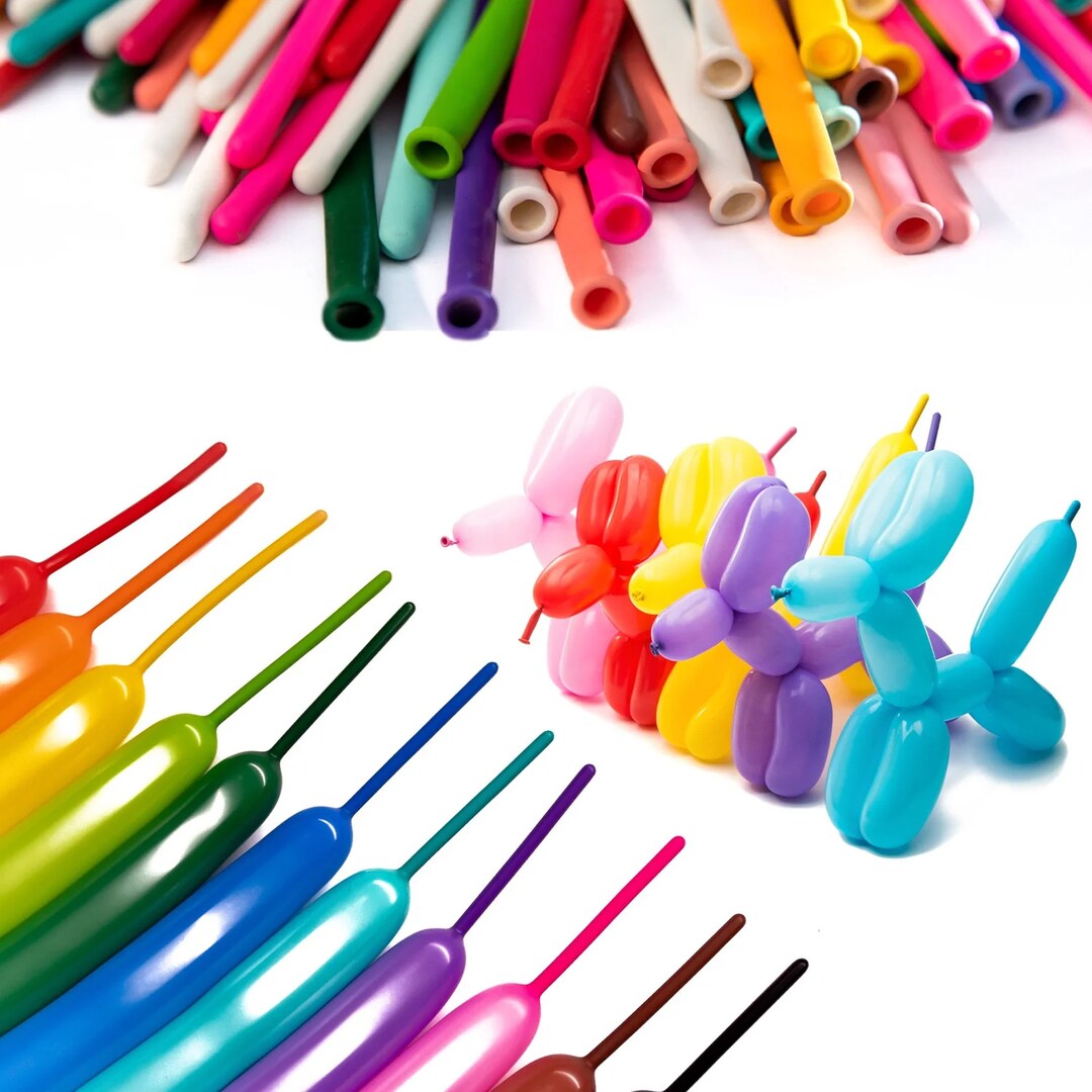 LONG MAGIC Balloons Different Colours Latex 260Q Traditional - Etsy