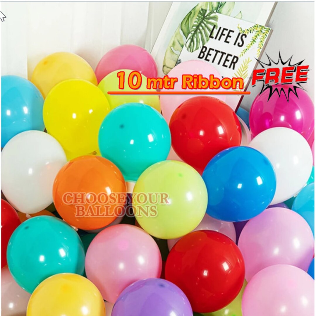 Buy 5 Inch Round BALLOONS Small Ballons Mini Round Baloons Online in ...