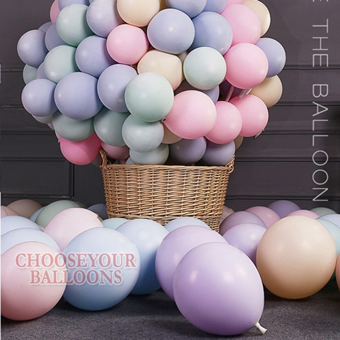 18 Inch Quality Macaron Pastel Balloons 100pcs Candy Mix - Etsy