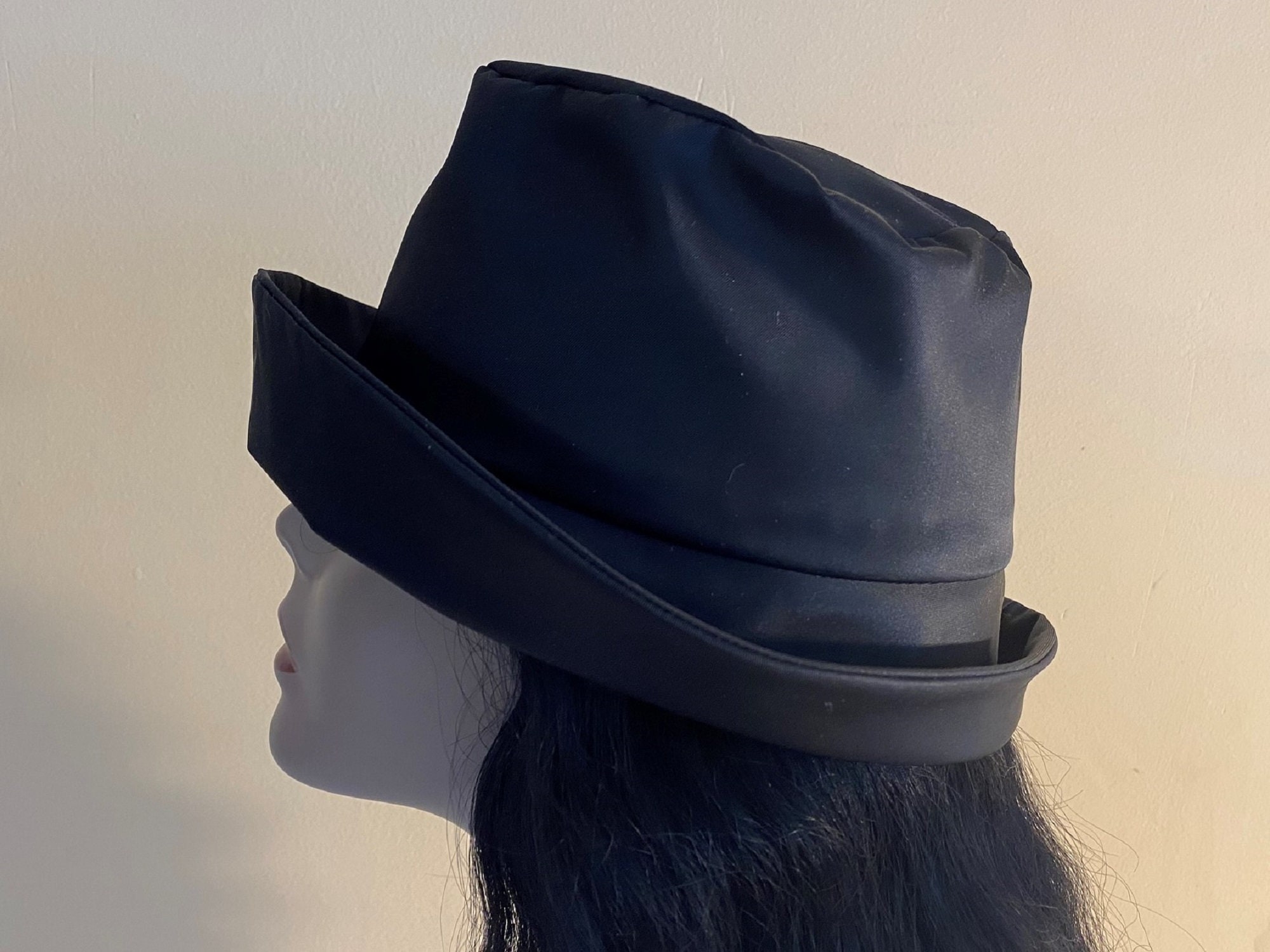 Women's Black Rain Hat Rain Hat Water Resistant Hat | Etsy