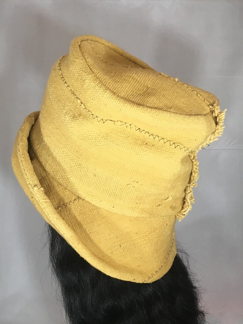 Women's Mud Cloth Hat Mustard Yellow Wide Brim Cloche - Etsy