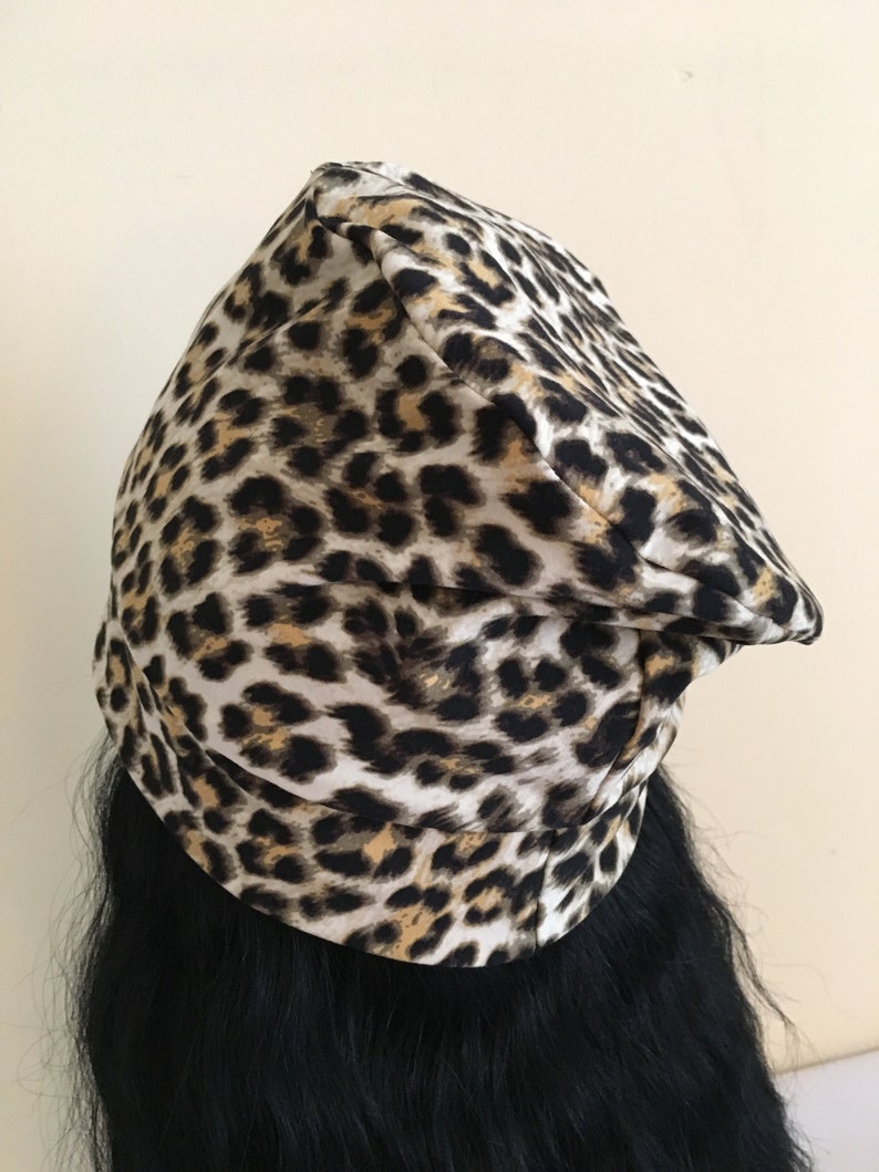 Women's Leopard Print Hat, Fall Hat, Cloche, Leopard Print, Handmade ...