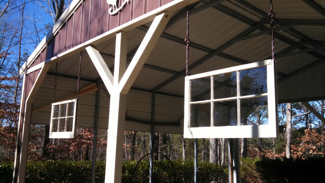 8 Pane Vintage Sash Window 36x27 distressed rustic custom | Etsy