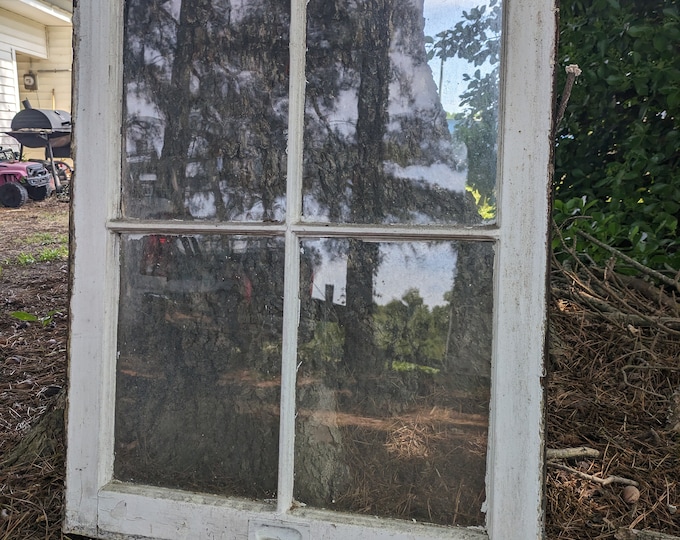 Vintage Authentic Reclaimed Antique Window Pane Sash, 4 Pane, 24x32 ...