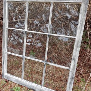 Vintage Antique Farm Window Sash Frame 9 Pane Old Rustic Cottage ...