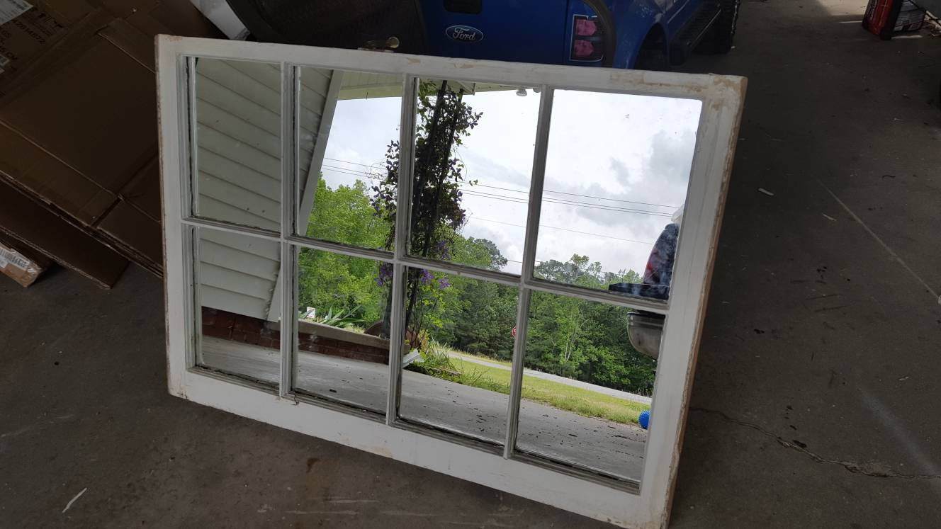 8 Pane Old Antique Shabby Vintage Window Sash Farm House Shabby Chippy ...