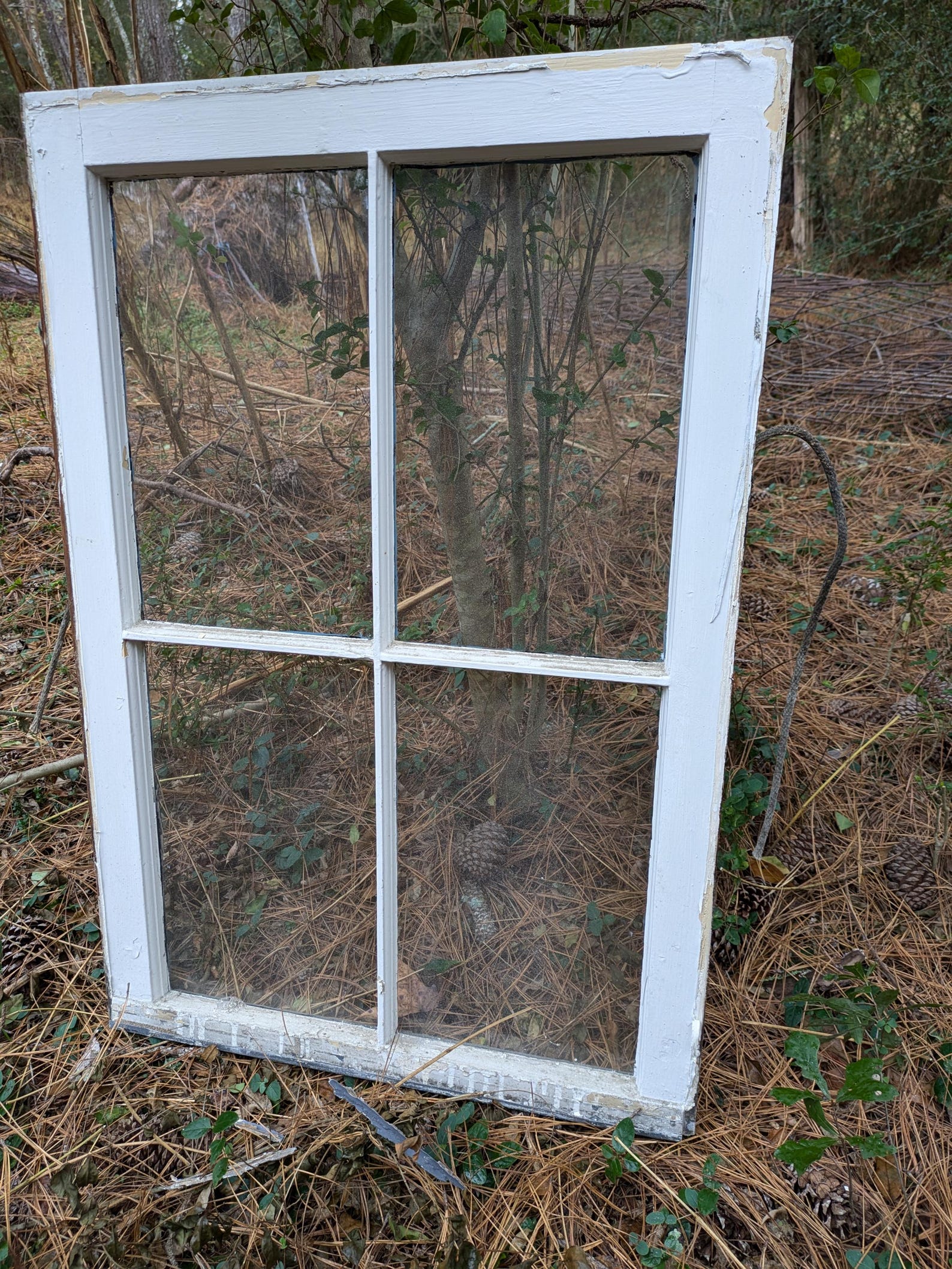 Vintage Antique Farm Window Sash Wood Authentic Window Wall Decor Farm ...