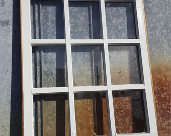 Vintage Authentic Reclaimed Antique Window Pane 8 Pane 36x23 - Etsy