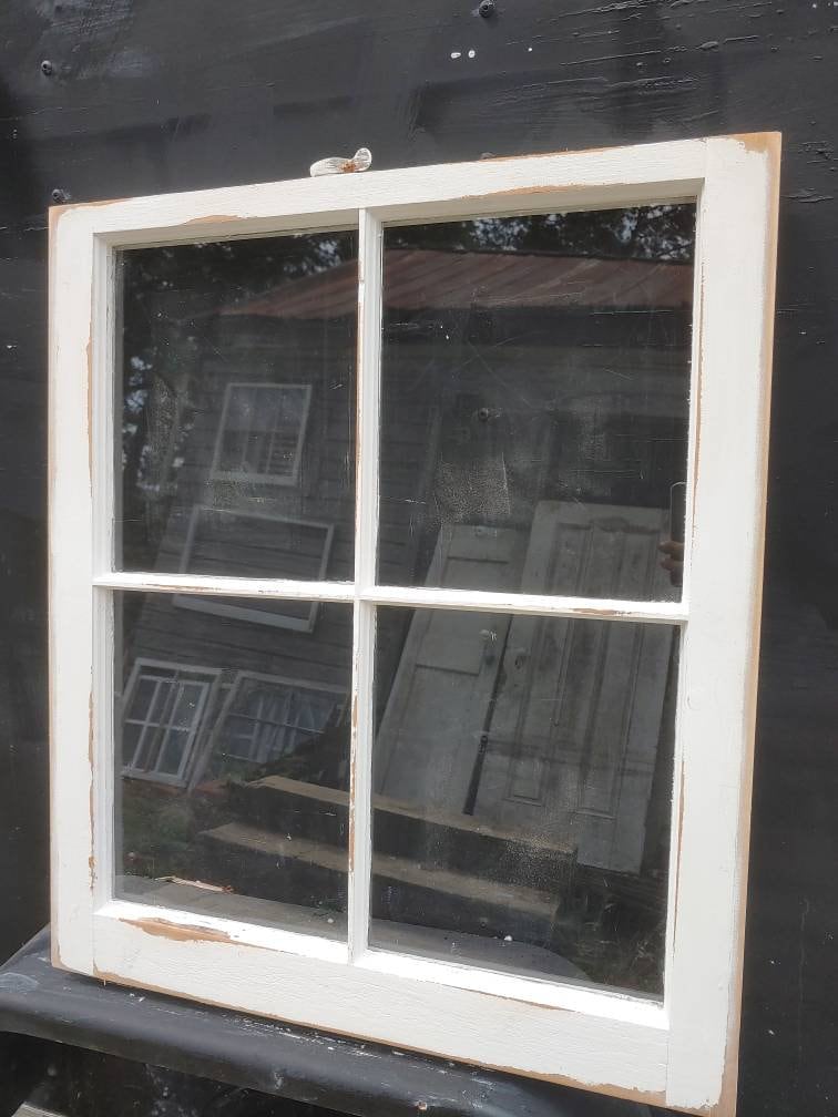 24x20 Four Pane 4 Pane Window Frame Window Pane Sash With Antique ...