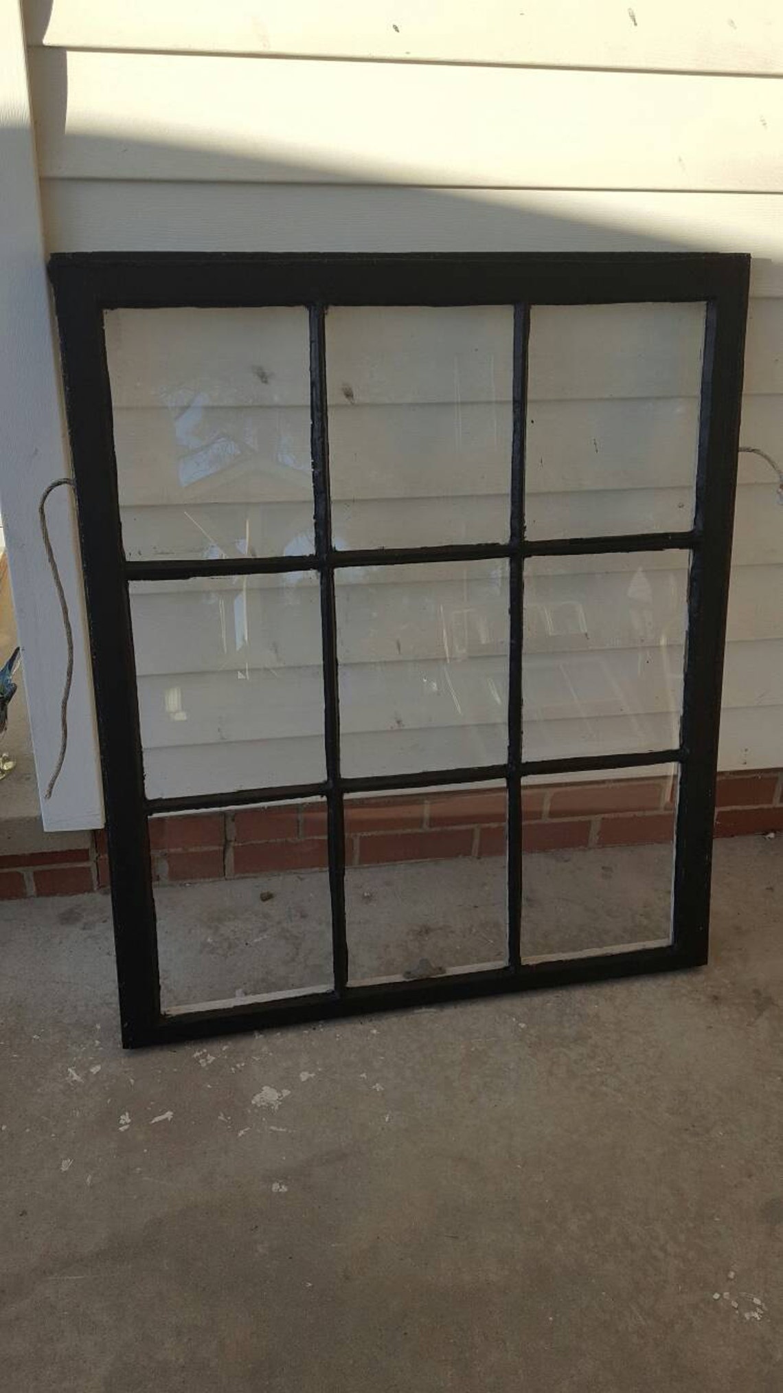 Nine 9 Pane Vintage Farm House Antique Wood Window Frame Sash - Etsy