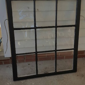Nine 9 Pane Vintage Farm House Antique Wood Window Frame Sash - Etsy