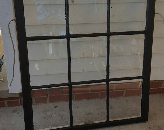 Nine 9 Pane Vintage Farm House Antique Wood Window Frame Sash - Etsy