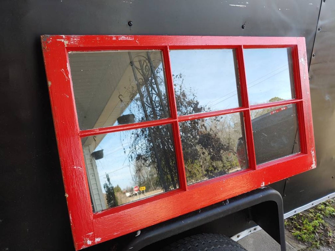 32x20 6 Pane Old Antique Shabby Vintage Window Sash Farm House Shabby ...