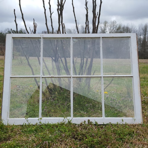 8 Pane Vintage Antique Wood Window Frame Sash - Etsy