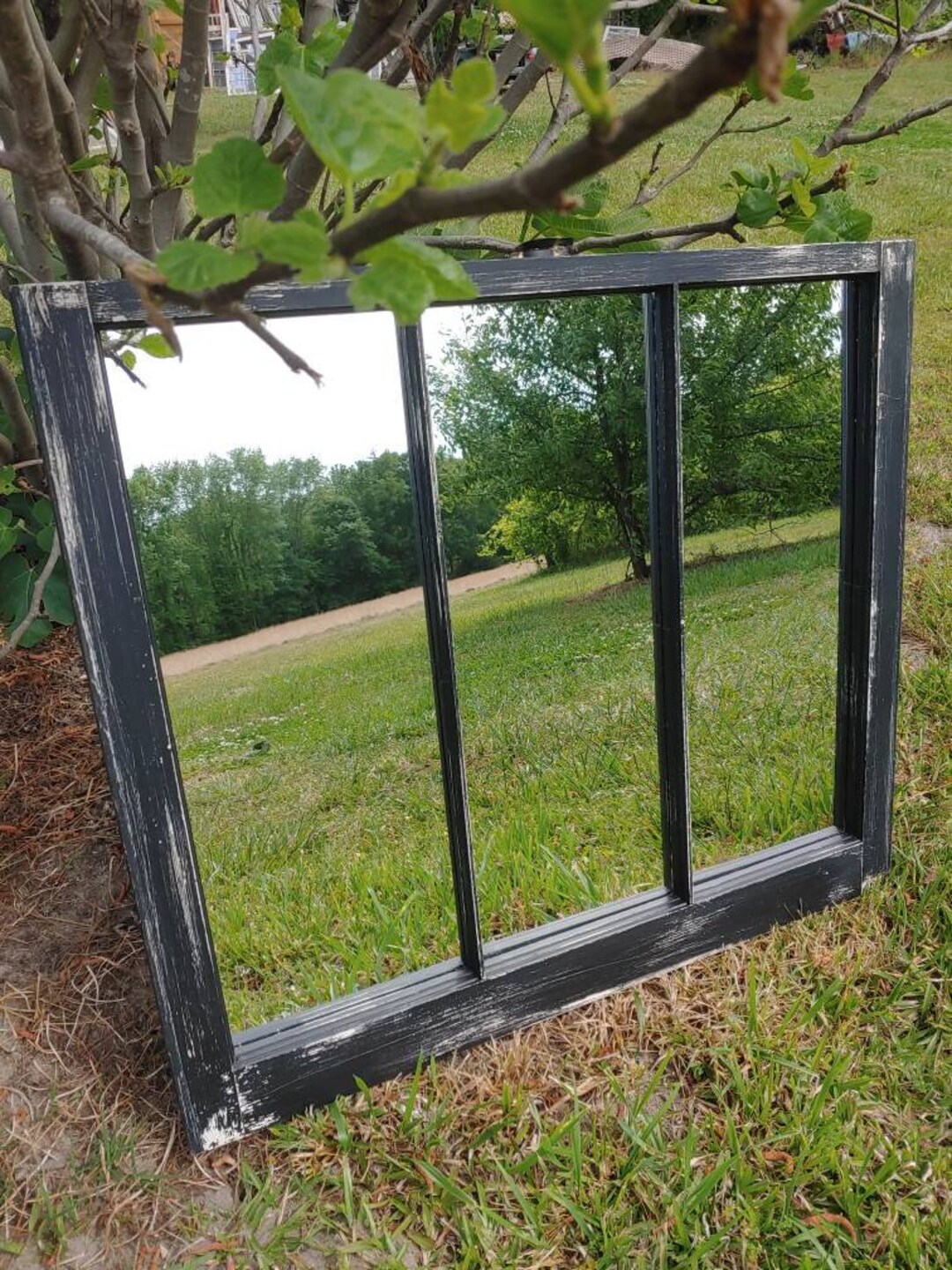 Vintage Antique Farm Window Sash Frame 3 Pane Old Rustic - Etsy