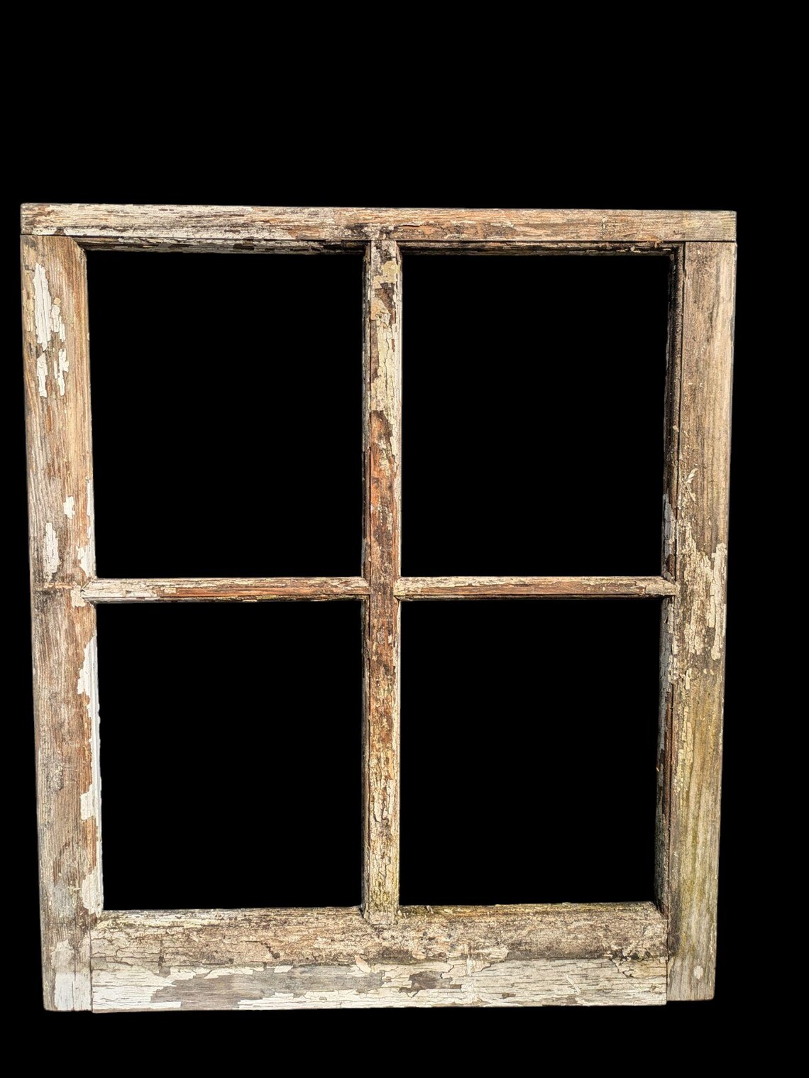 Antique Window Frame Sash, 1920s Rustic Farmhouse Decor Distressed ...