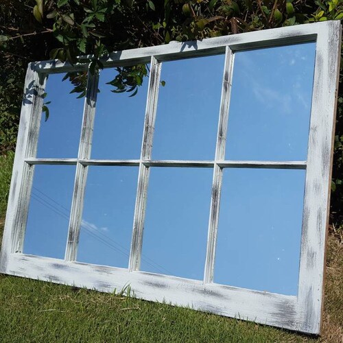 Vintage Antique Farm Window Sash Frame 8 Pane 36x27 Rustic | Etsy