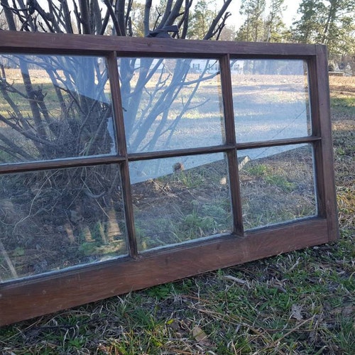 Vintage Antique Farm Window Sash Frame 6 Pane Old Rustic | Etsy