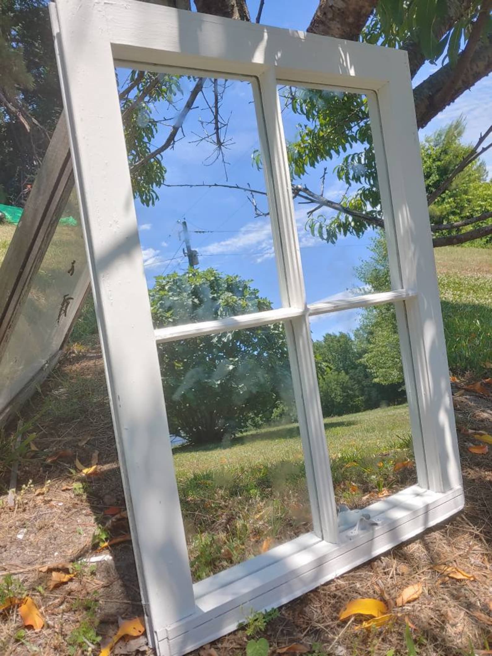 Vintage Antique 4 Four Pane Window Sash Frame Farm House | Etsy