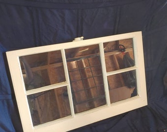Vintage Antique Farm Window Sash Frame 12 Pane Very Old Rustic Cottage ...