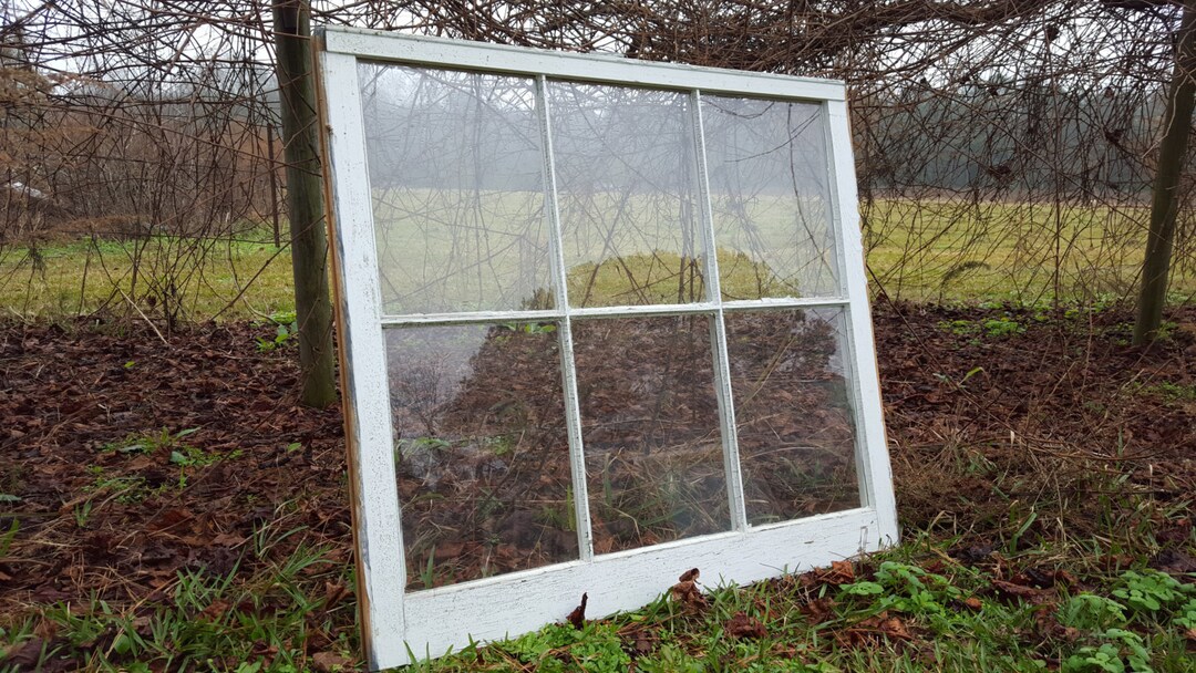 Rustic Antique Vintage 6 Pane Window Sash 36x28 - Etsy