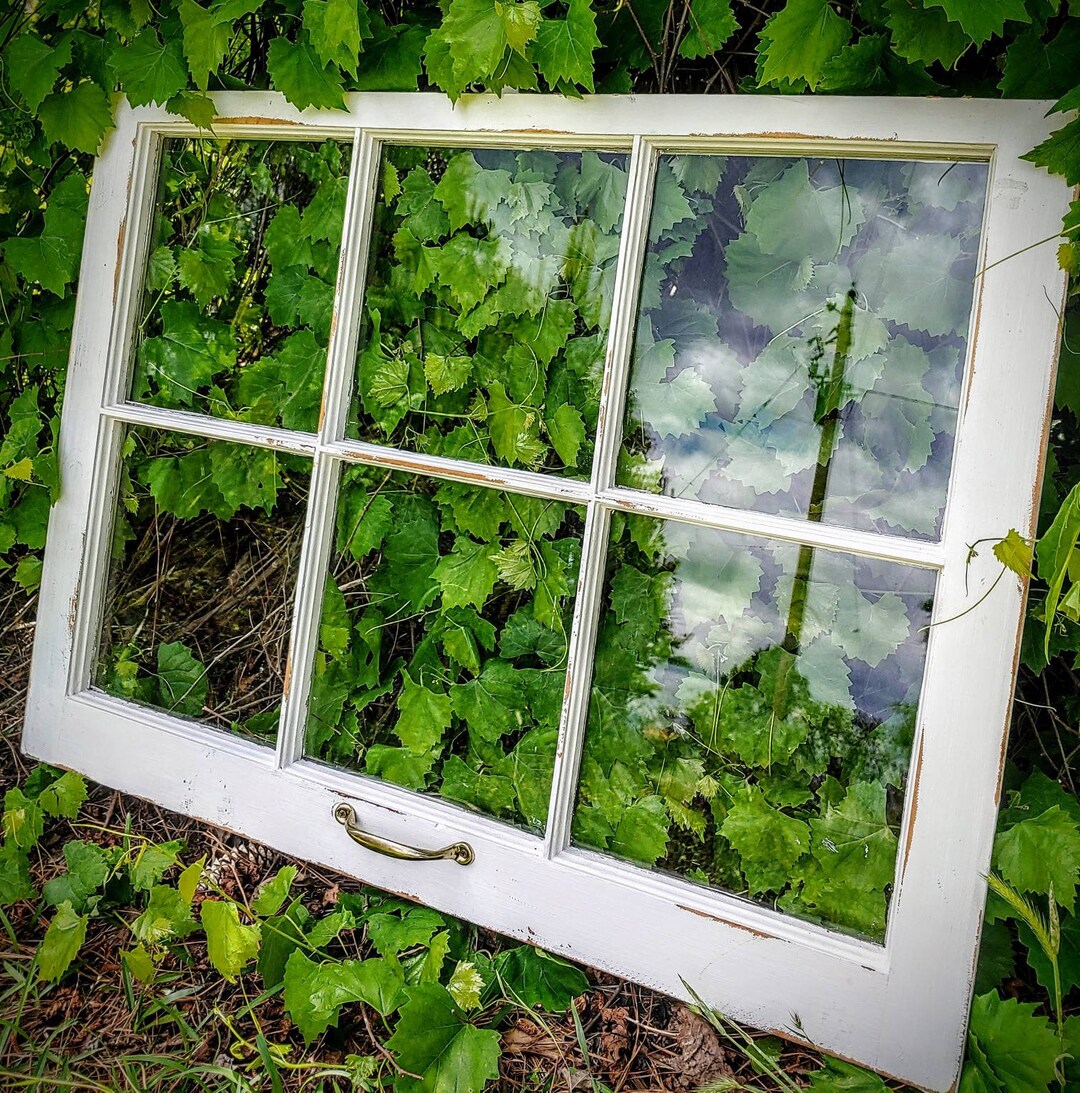 24x32 Six Pane 6 Panel 6 Lite, Antique Window Sash Rustic Farmhouse ...