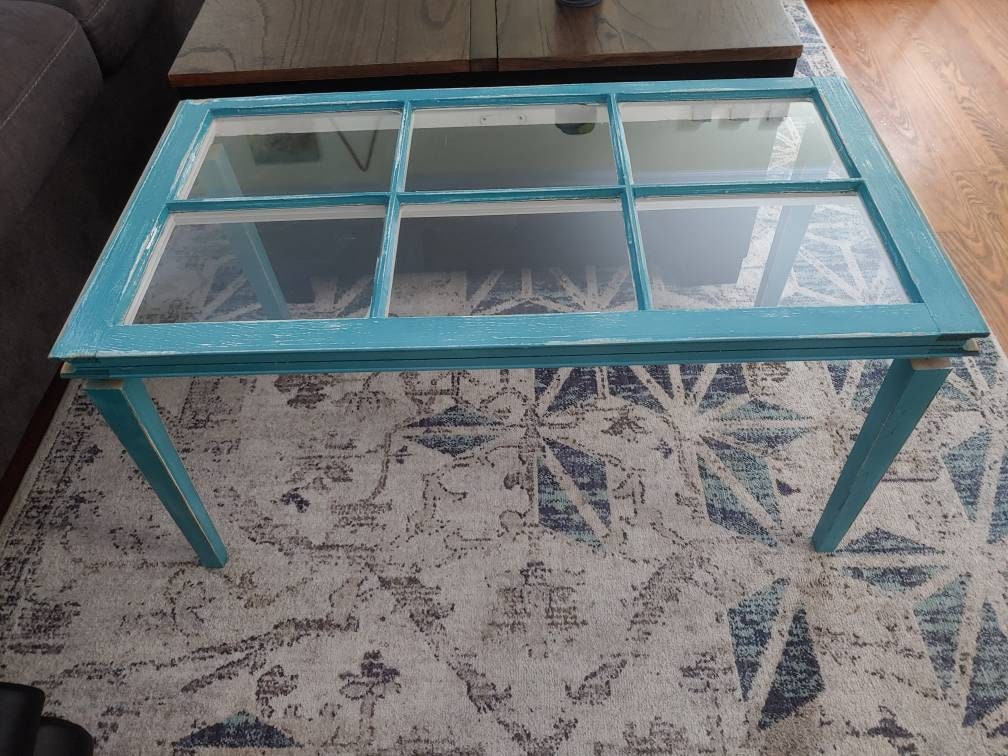 Antique Farm Window Coffee Table Side Table Outdoor Indoor - Etsy