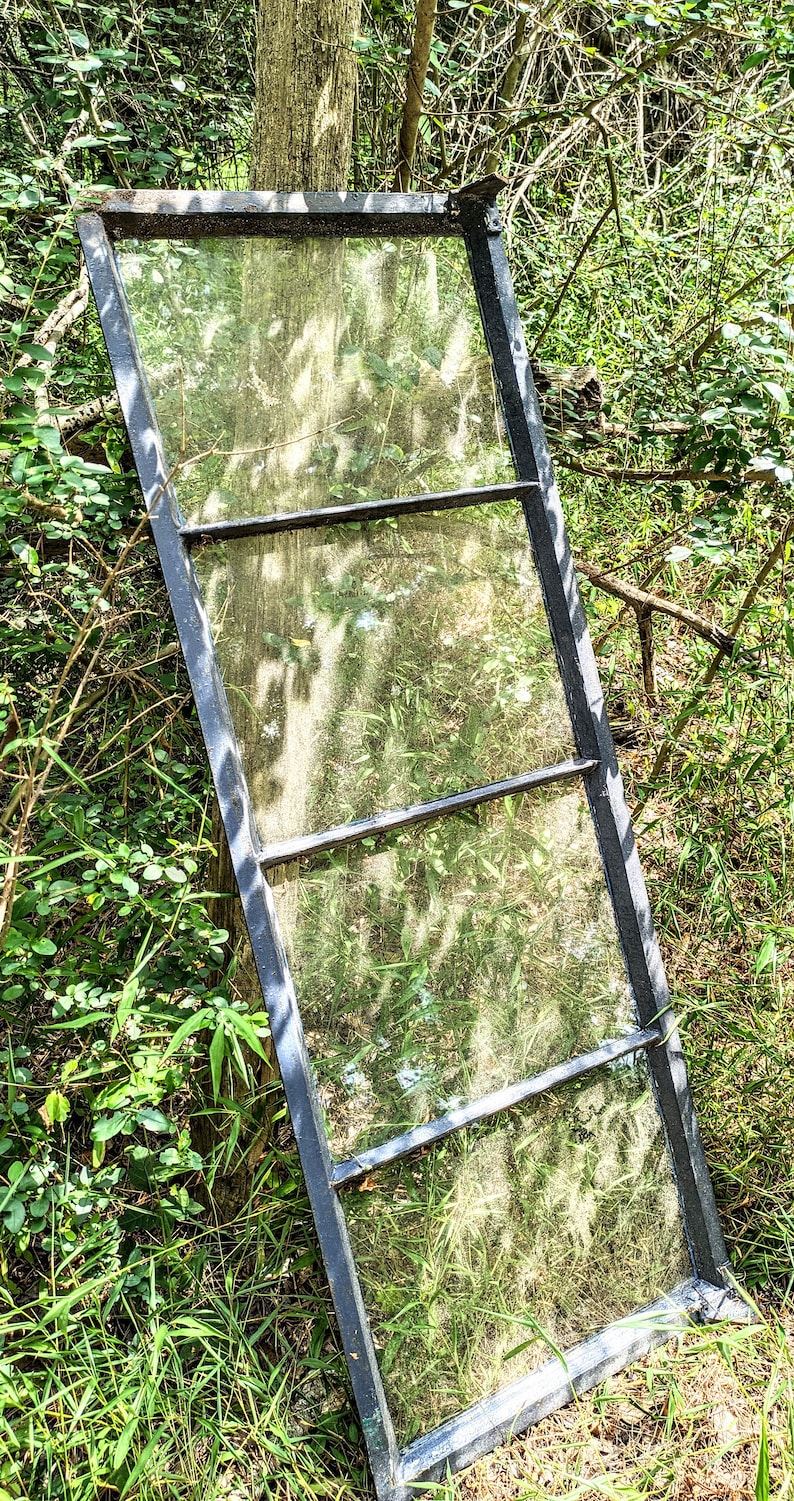 Four Pane 4 Panes Very Old Antique Authentic Steel Iron Window Frame ...