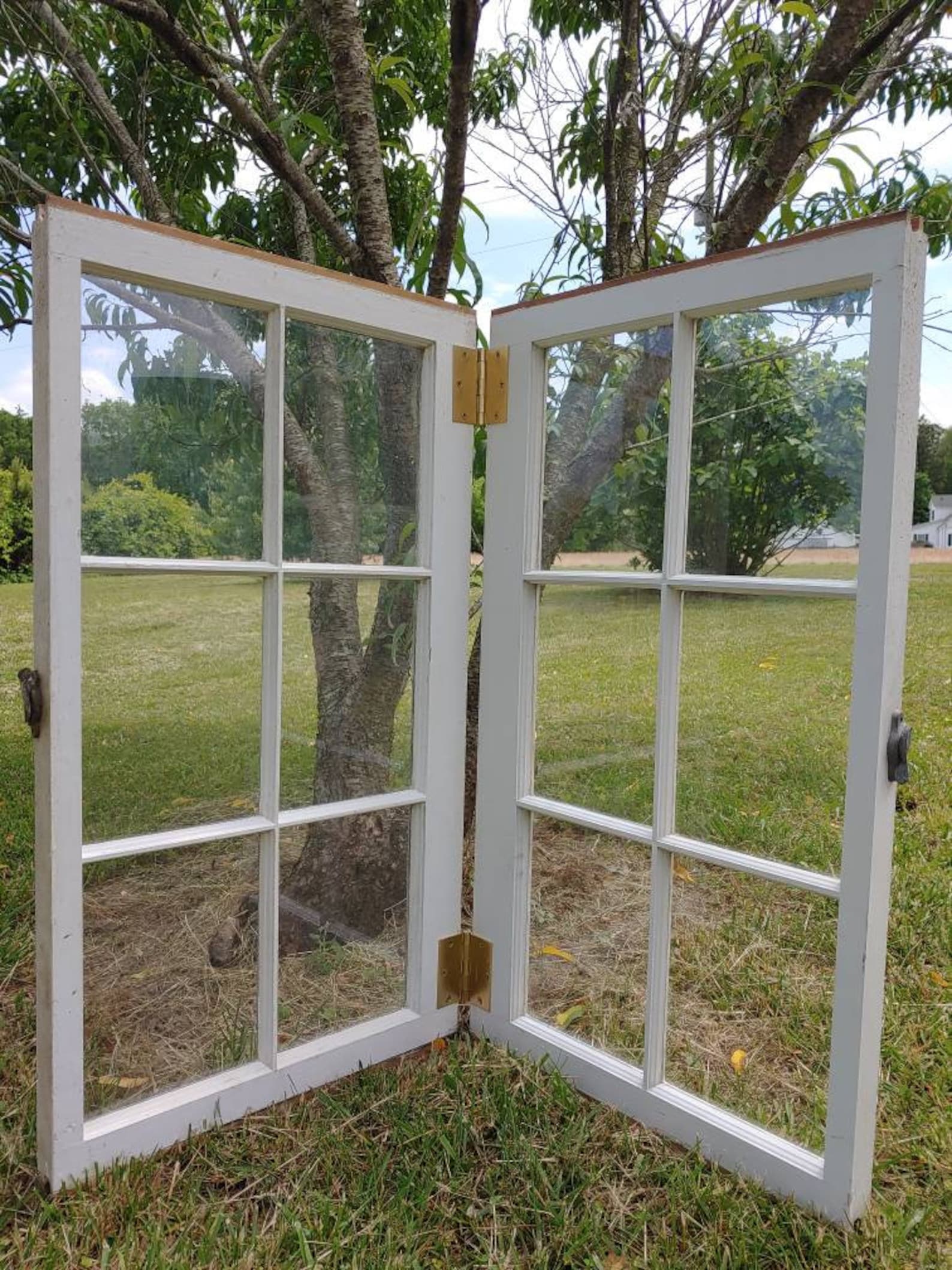 Vintage Antique Farm Window Sash Frame 6 Pane 36x20 Wedding - Etsy